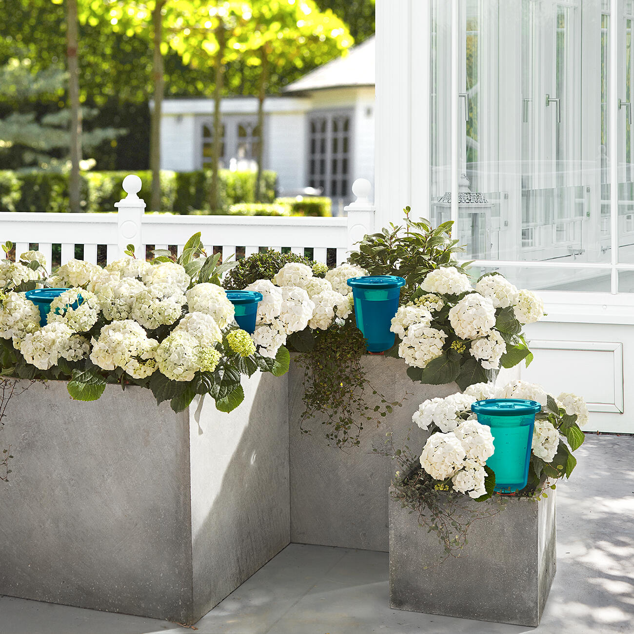 Bio Green Hydro Cup, Bewässerungshilfe, 4er-Set, 2,5 l Wasserspeicher