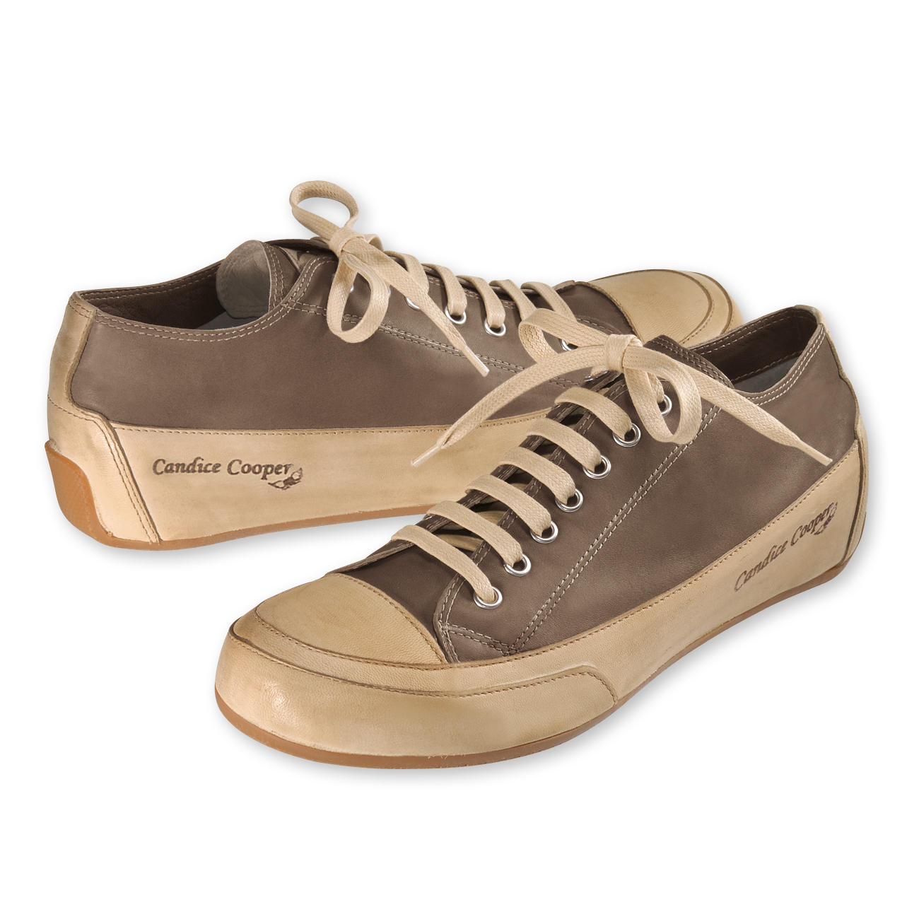 Candice Cooper Leder-Sneaker, Herren, Taupe online kaufen