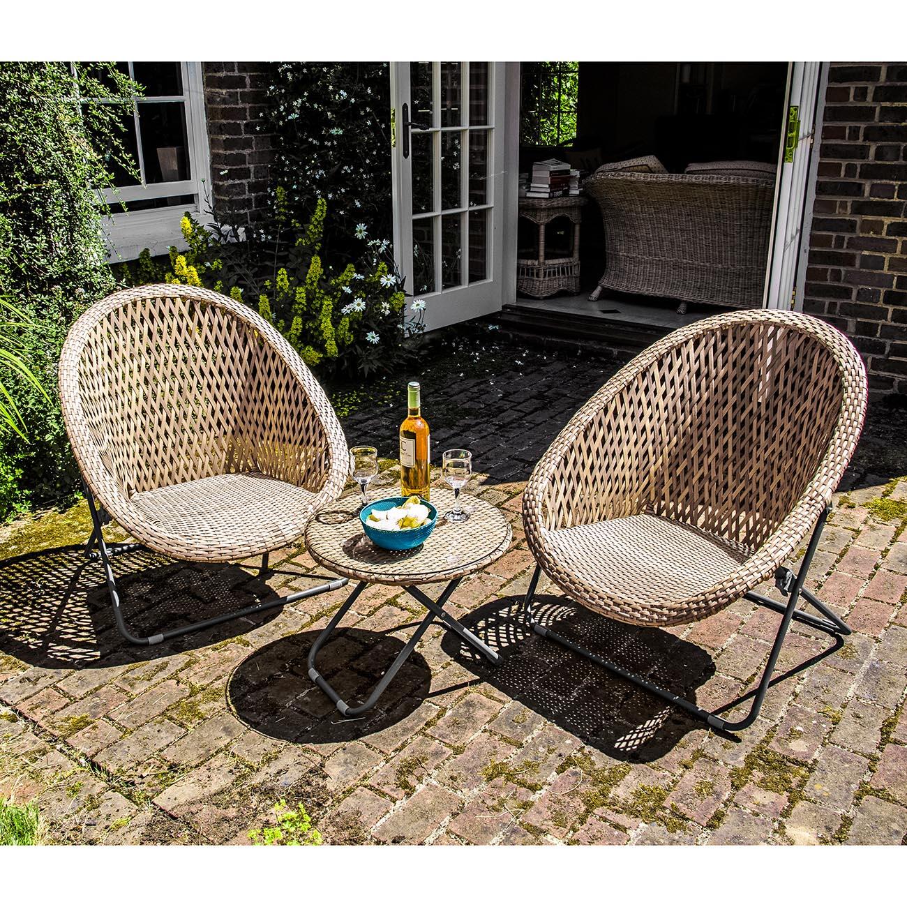Tobs Faux Rattan Loungeset, faltbar, 3teilig kaufen