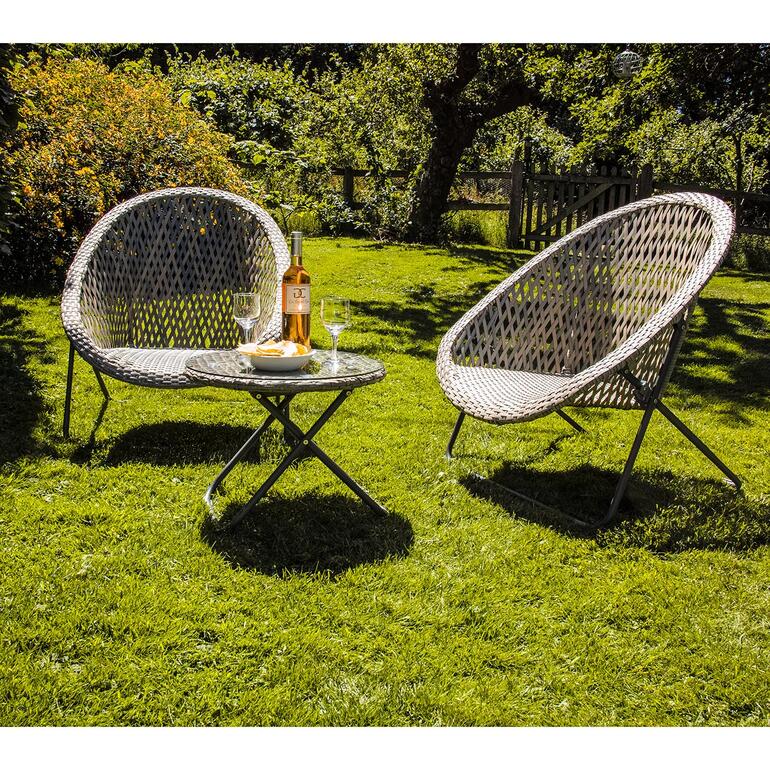 Tobs Faux Rattan Loungeset, faltbar, 3teilig kaufen